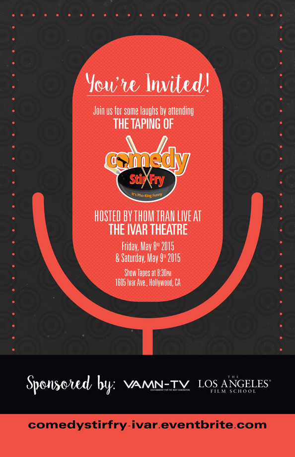 You're Invited: Live Taping of Comedy Stir Fry!
